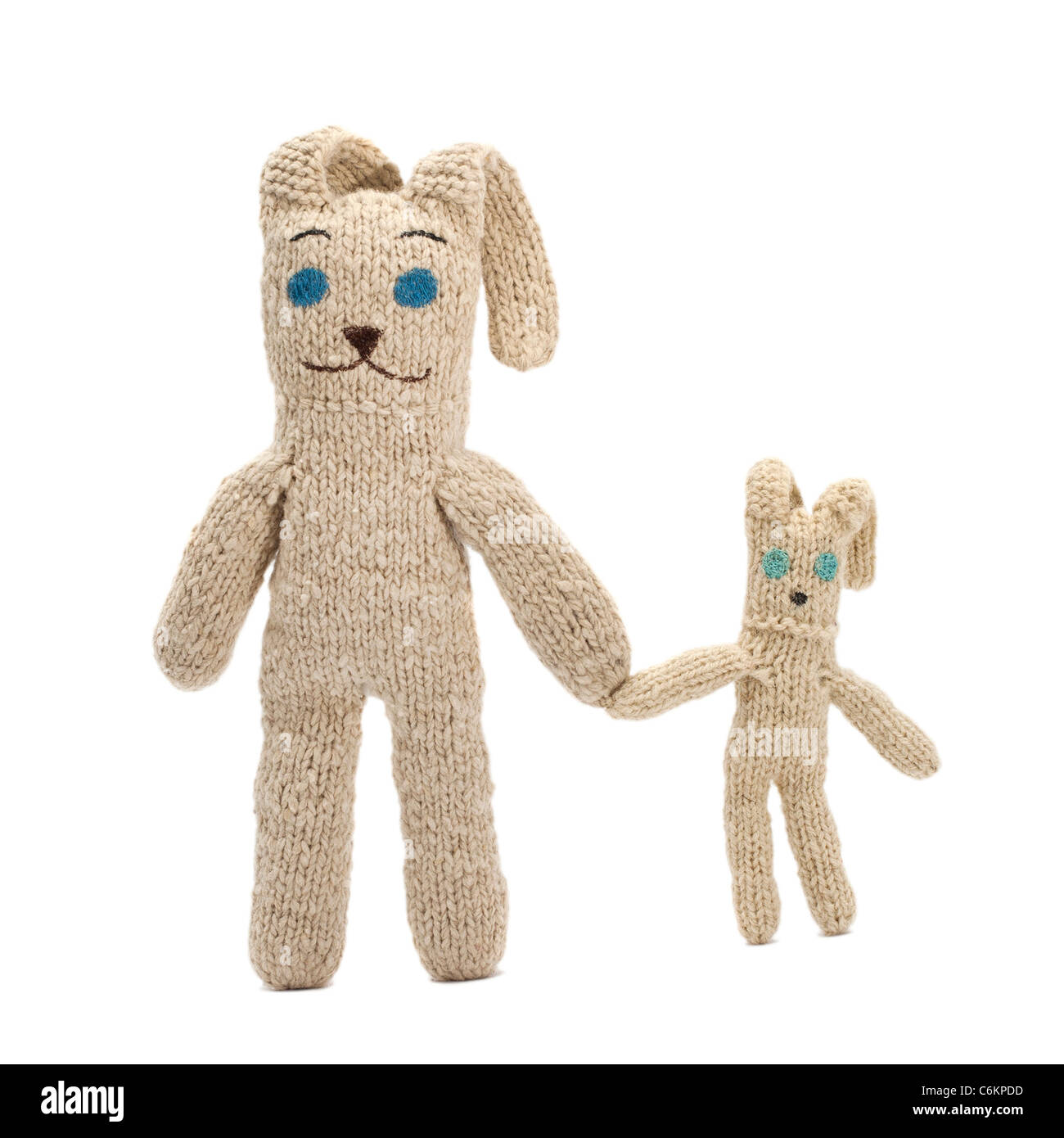 Two toy rabbits Stock Photo - Alamy