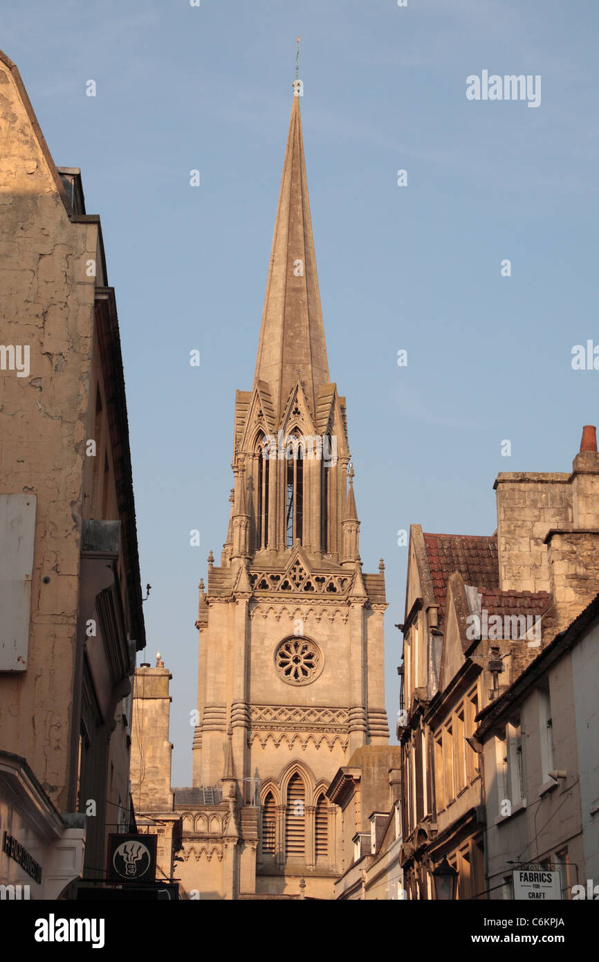 The spire of St Michael's Church, a Church of England parish church in ...