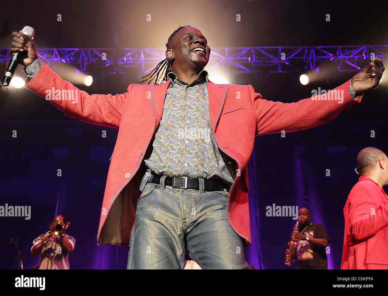 Philip Bailey , of Earth, Wind and Fire performing at the Manchester ...