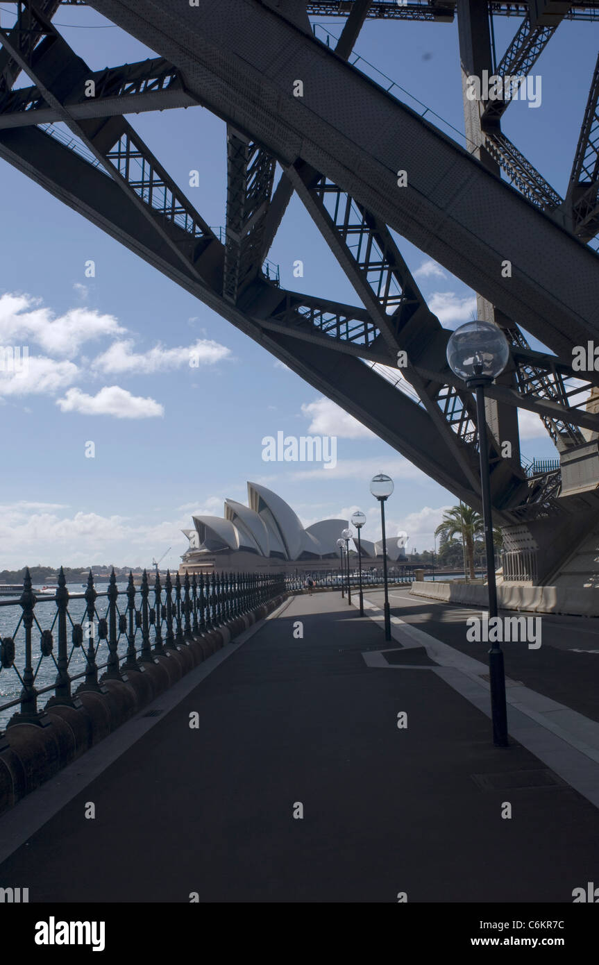 Two icons together: the famous Opera House in Sydney, Australia, seen ...