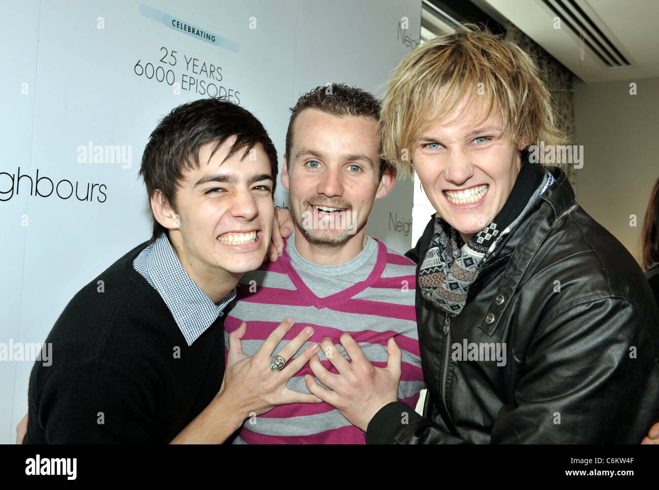 Ryan Moloney, Jordan Smith and Matthew Werkmeister Neighbours 25 years ...