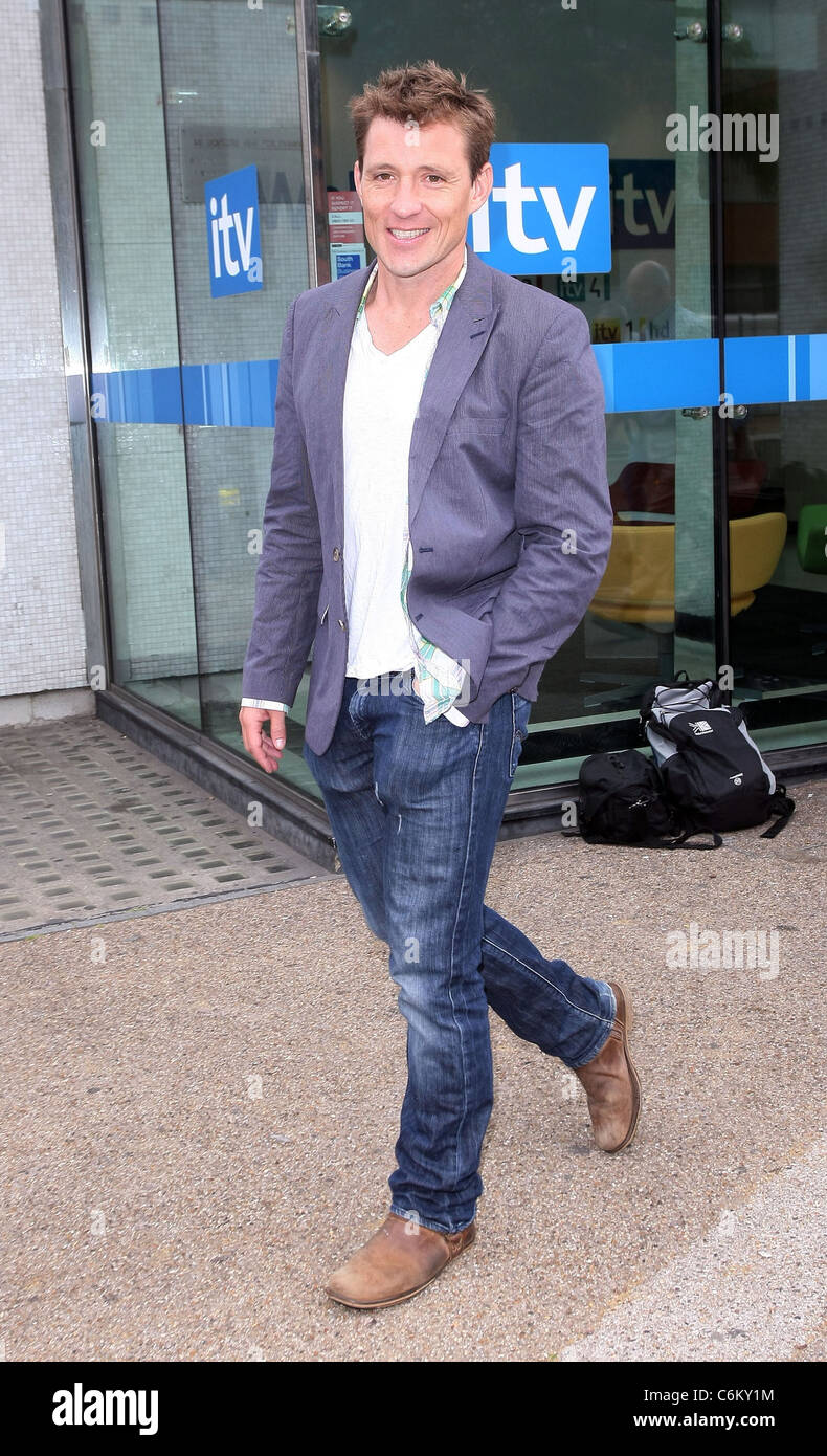 Ben Shephard leaves the ITV studios London, England - 29.07.10 Stock ...