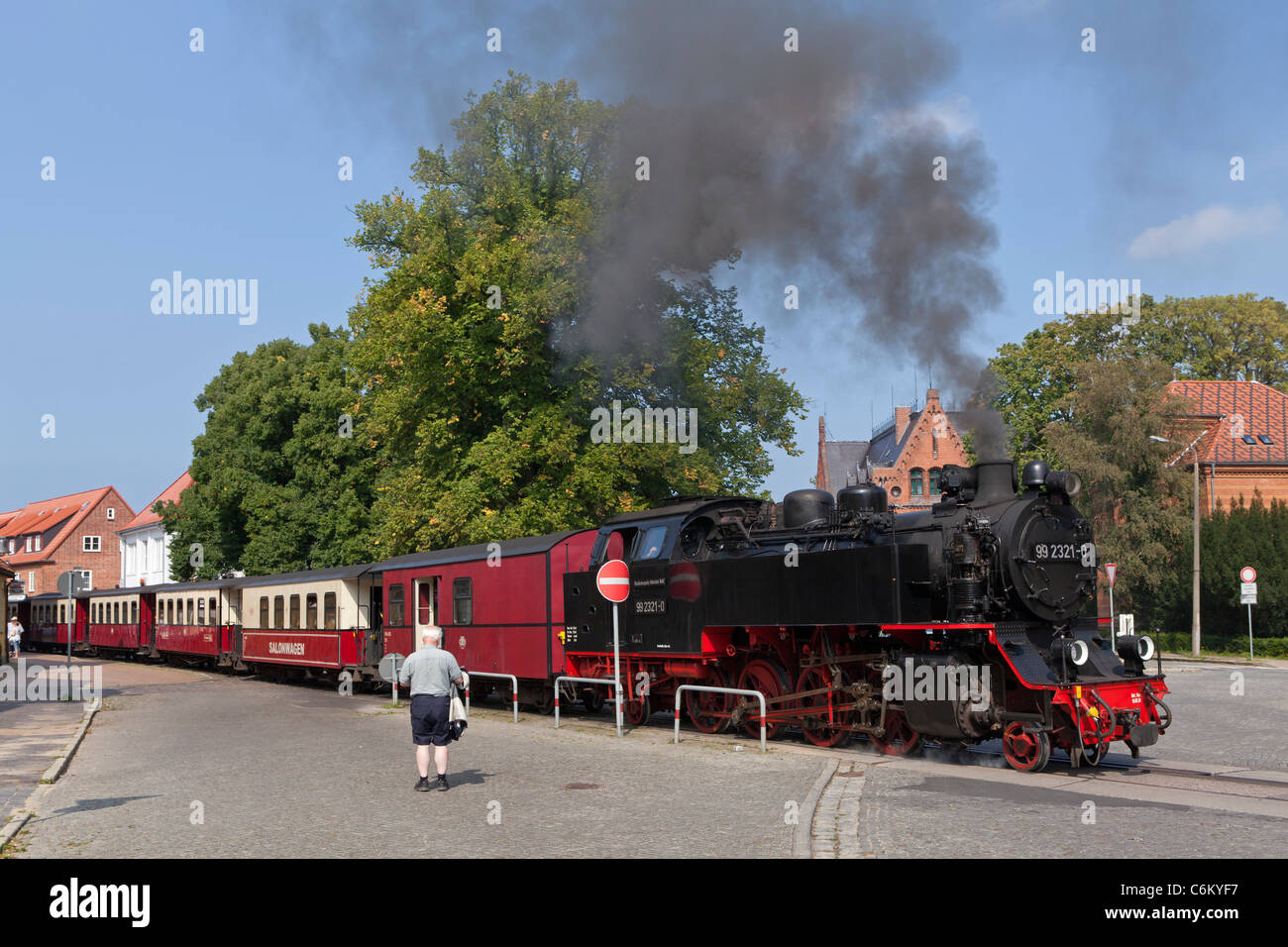 steam train "Molli", Bad Doberan, Baltic Sea Coast, Mecklenburg-West ...