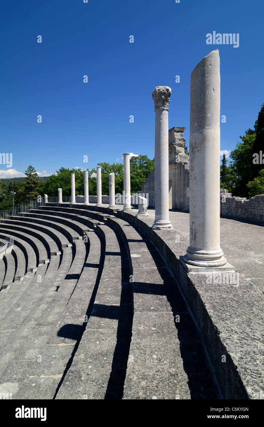 Tiered Stone Theatre Seats in Antique Roman Theater or Theatre in the ...