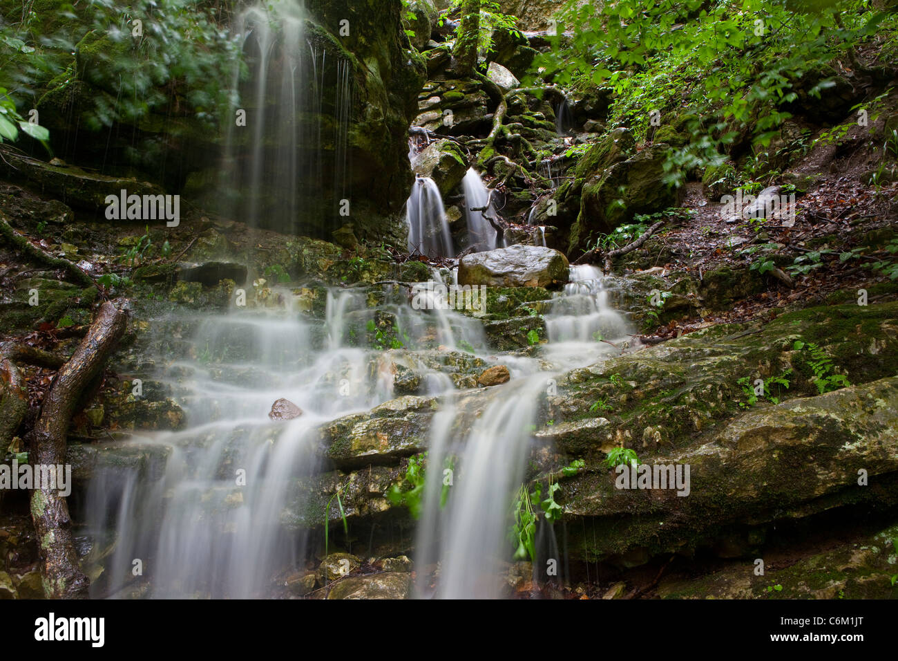 Eden Falls, Hidden Valley, Ozark Mountains of Arkansas – USA Stock ...