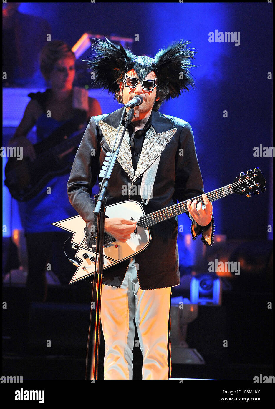 French singer Mathieu Chedid aka M, performs live at Paleo Festival de ...