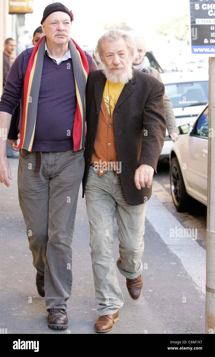 Sir Ian McKellenand Matthew Kelly out and about in Cape Town where they ...