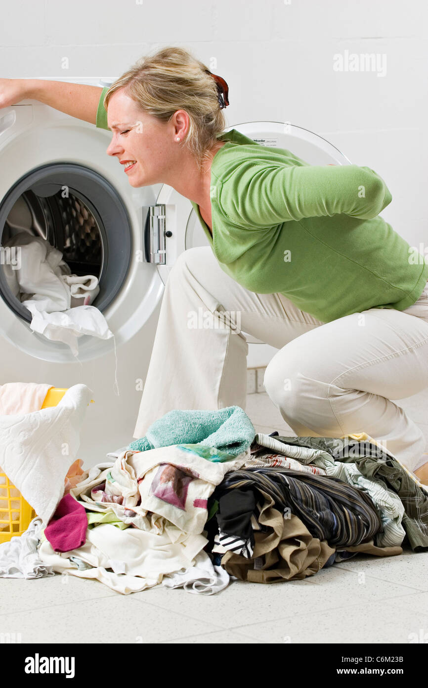 Back Of A Domestic Washing Machine High Resolution Stock Photography ...
