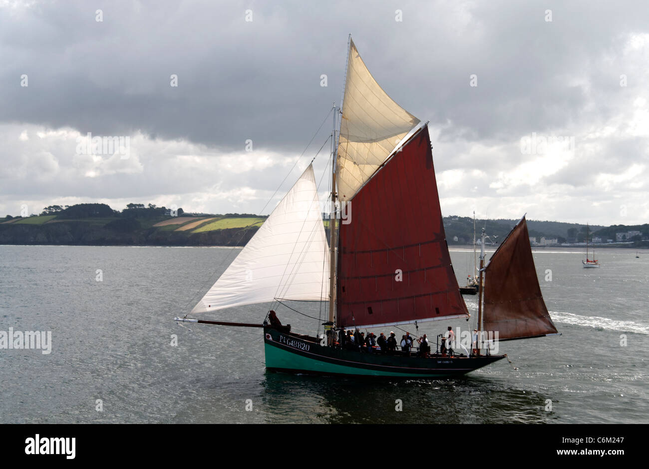 Traditional boat, bay of Douarnenez, maritime festival (Brittany ...