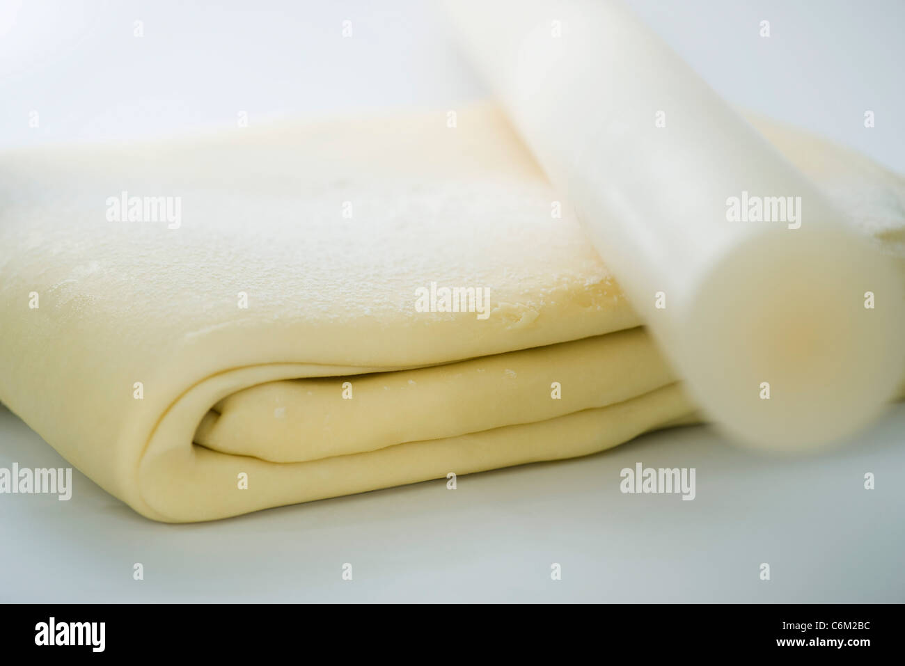 Freshly rolled dough Stock Photo - Alamy