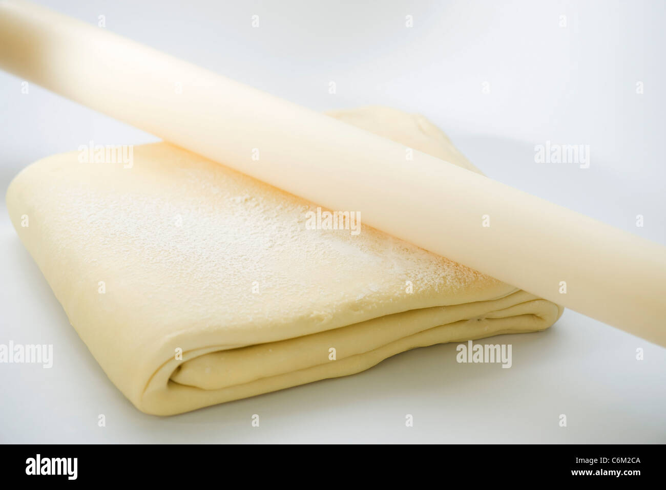 Freshly rolled dough Stock Photo - Alamy