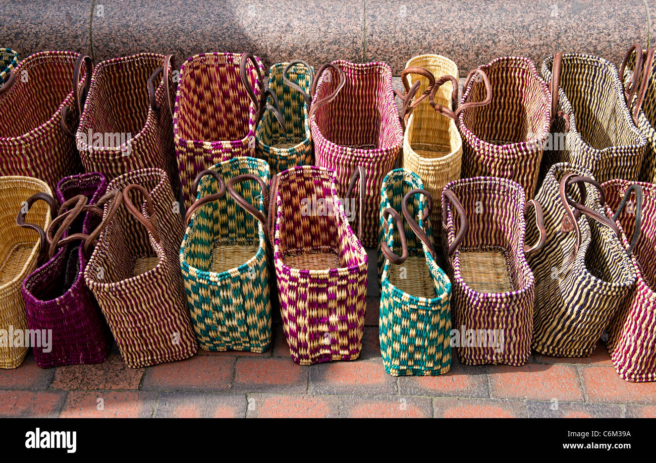Market stall baskets hi-res stock photography and images - Alamy