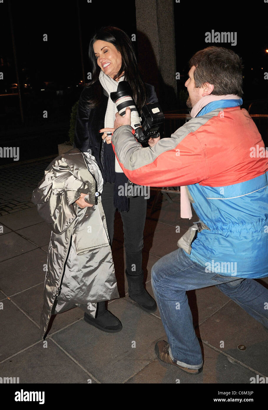 Janice Dickinson outside the RTE studios prior to an appearance on the ...