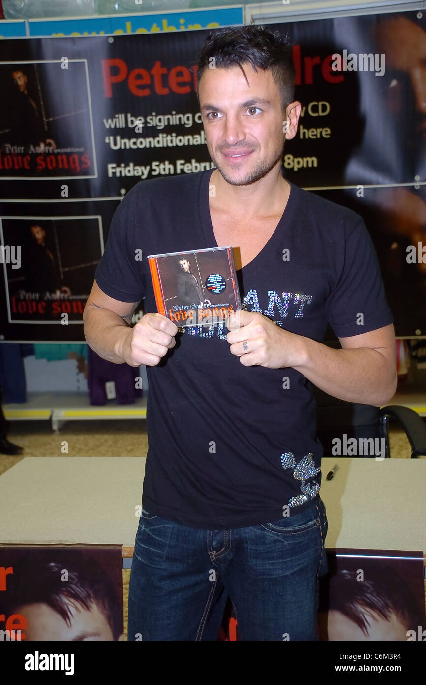 Peter Andre signs copies of his new album 'Unconditional Love Songs at ...