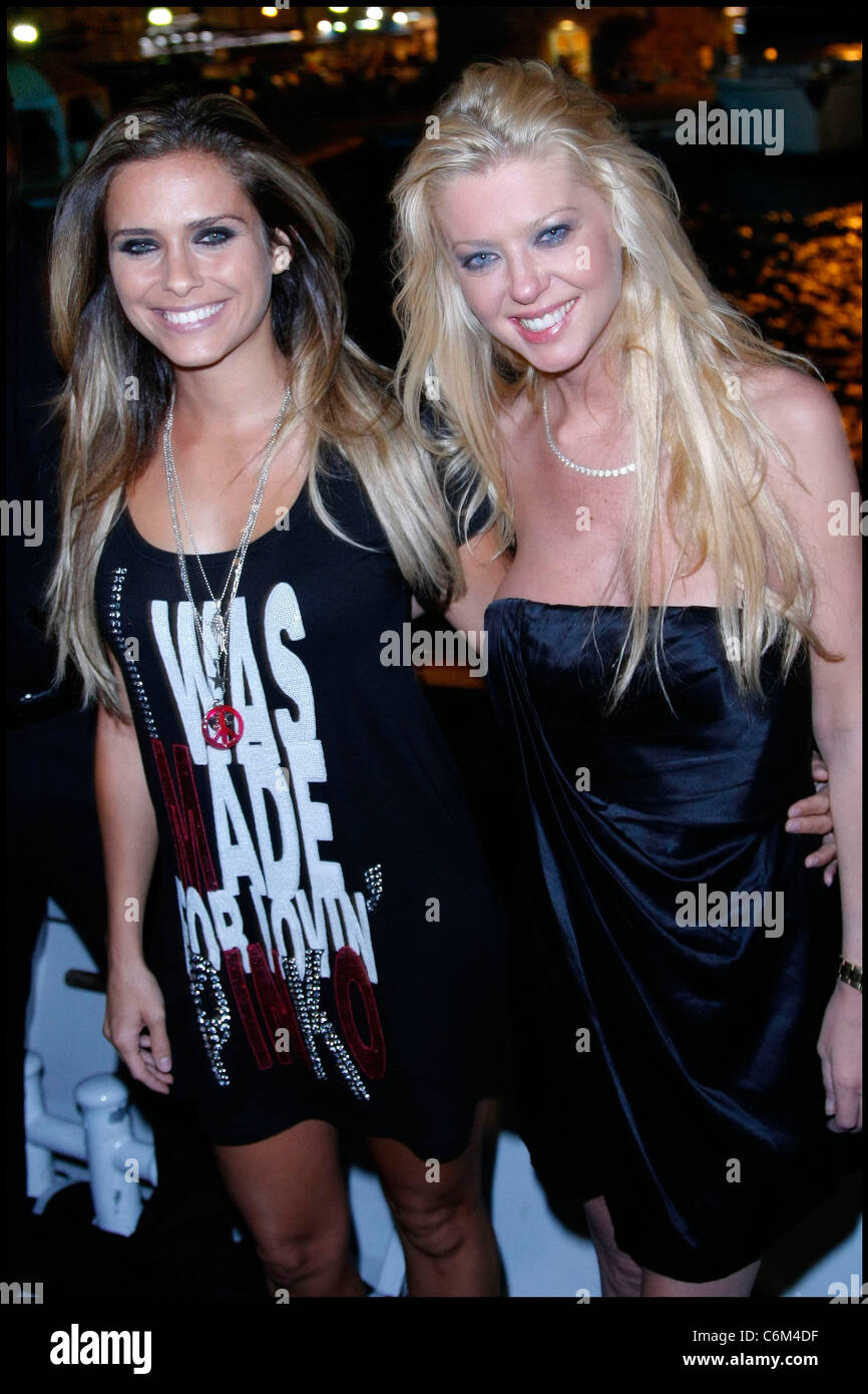 Clara Morgane and Tara Reid The Axe Boat Party Saint-Tropez, France ...