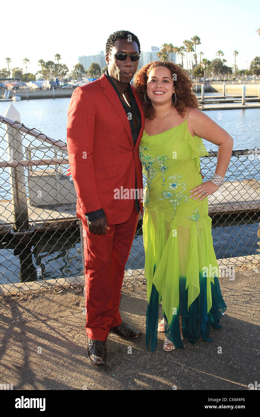 Hakeem Kae-Kazim and his wife Bronwyn Kae-Kazim Power Players Celebrity ...