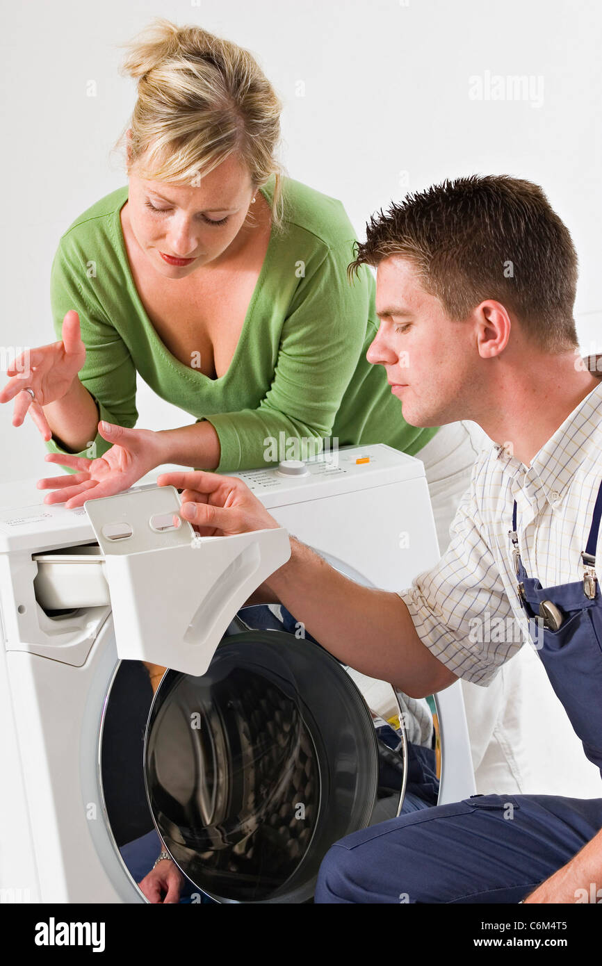 Washing machine out of order High Resolution Stock Photography and ...