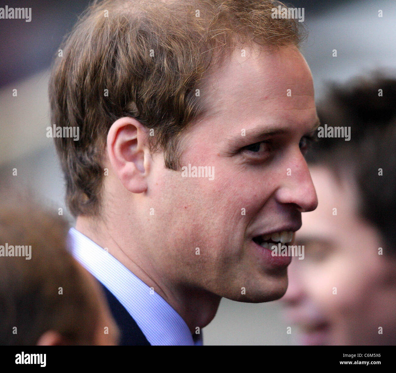 Prince William attending the RBS 6 Nations Championship match between ...