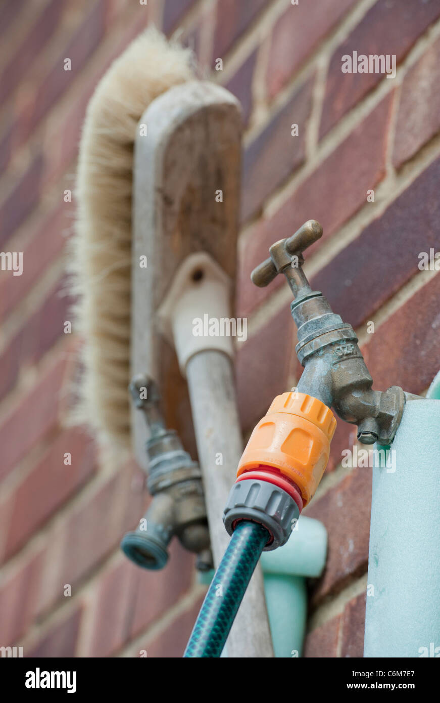 Outside Garden Tap Stock Photo - Alamy