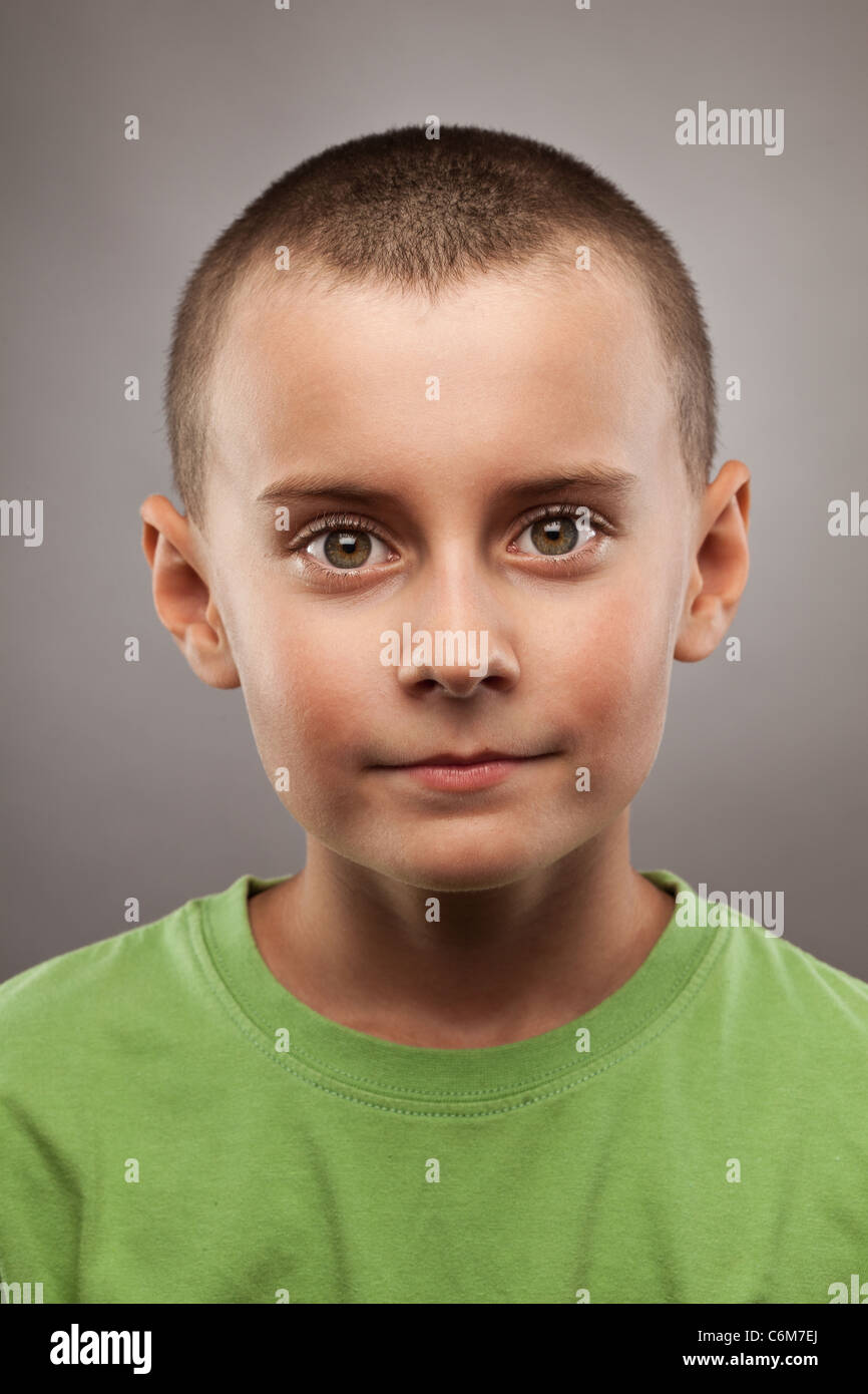 Studio closeup portrait of a caucasian child Stock Photo - Alamy