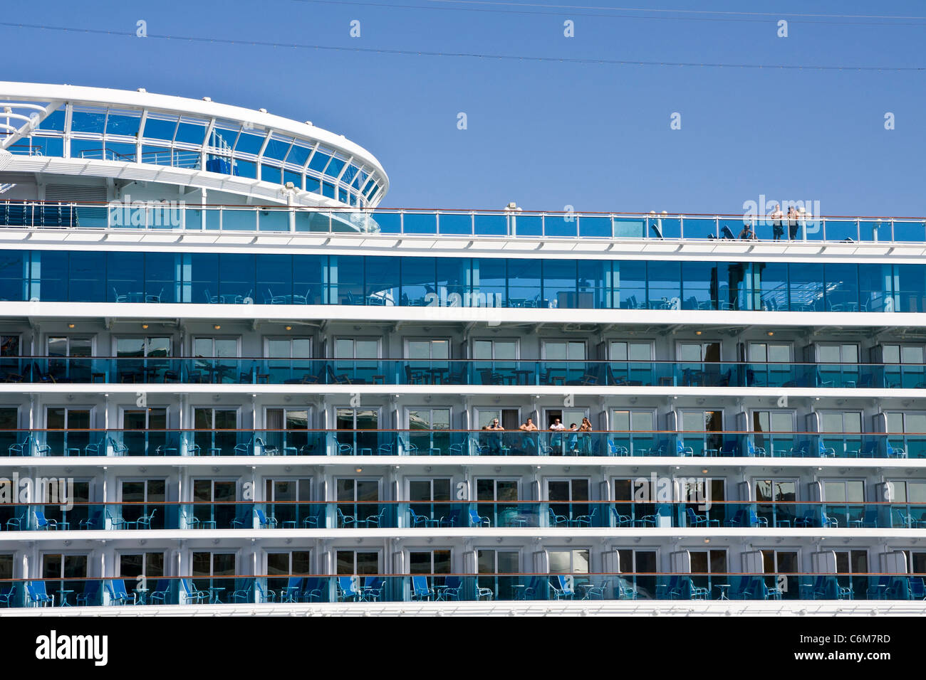 Cruise ship detail Stock Photo - Alamy