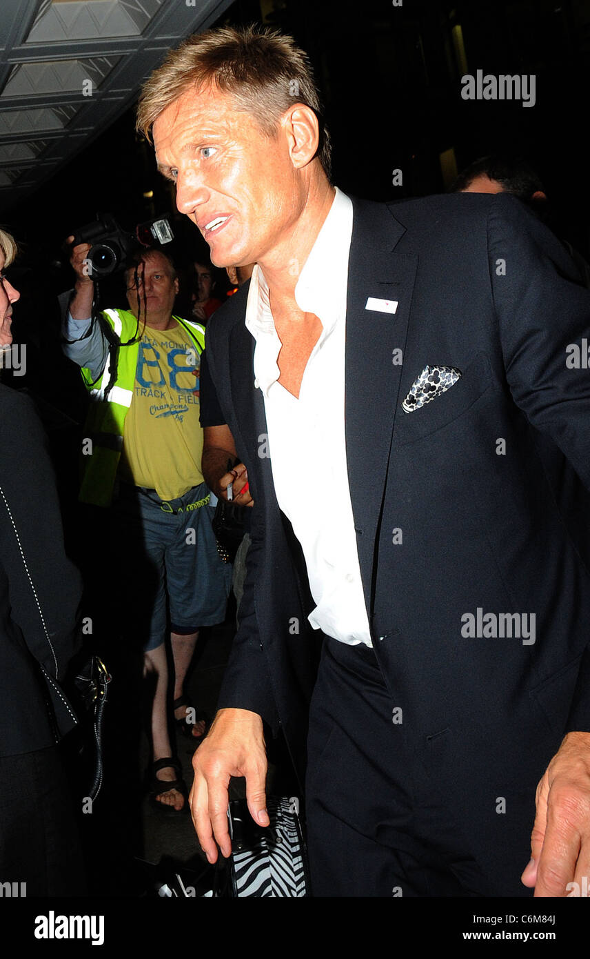 Dolph Lungdren arrives back at The Dorchester Hotel after attending the ...