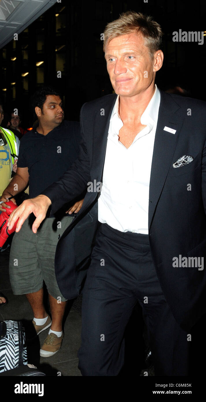 Dolph Lungdren arrives back at The Dorchester Hotel after attending the ...