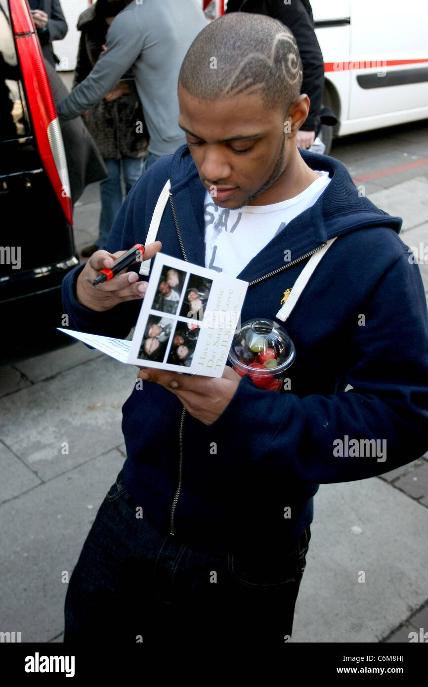 Jonathan Benjamin 'JB' Gill of JLS outside the ITV studios London ...