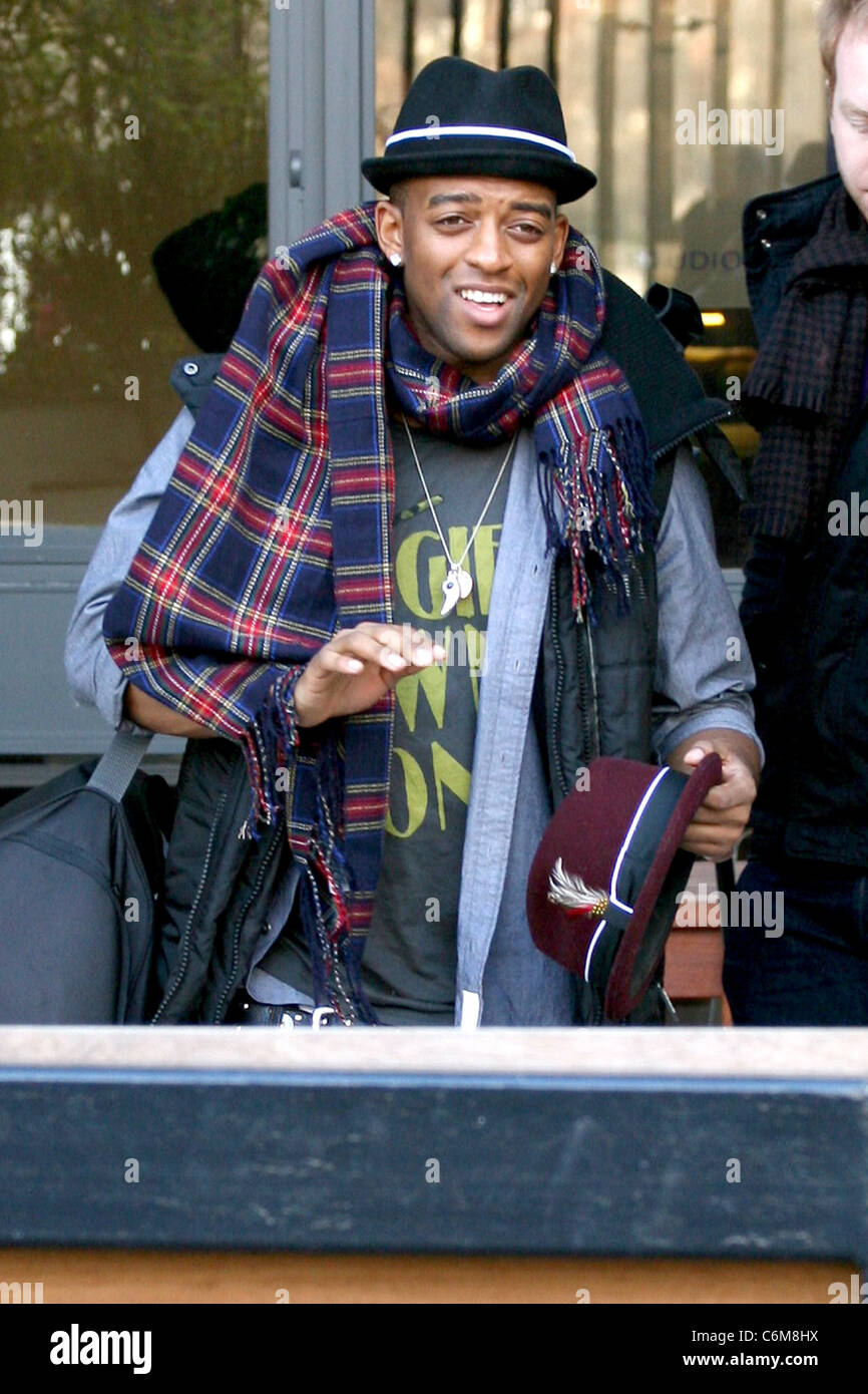 Oritse Williams of JLS outside the ITV studios London, England - 09.02. ...