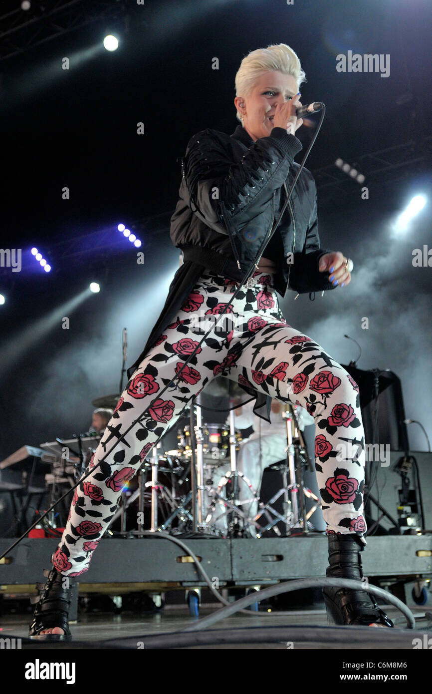 Robyn performs on stage at the Molson Canadian Amphitheatre Toronto ...