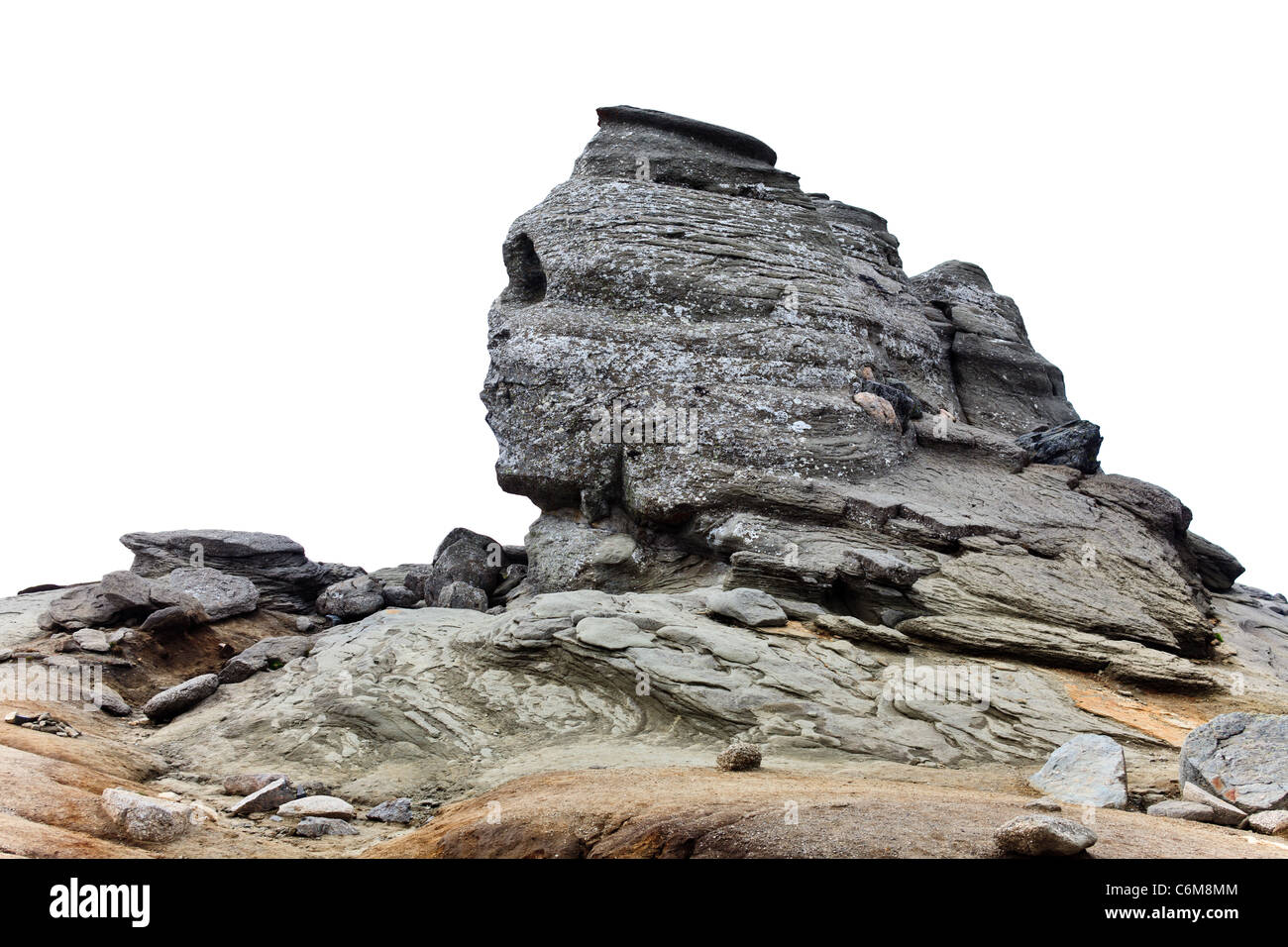 Romanian Sphinx, geological phenomenon formed through erosion, isolated ...