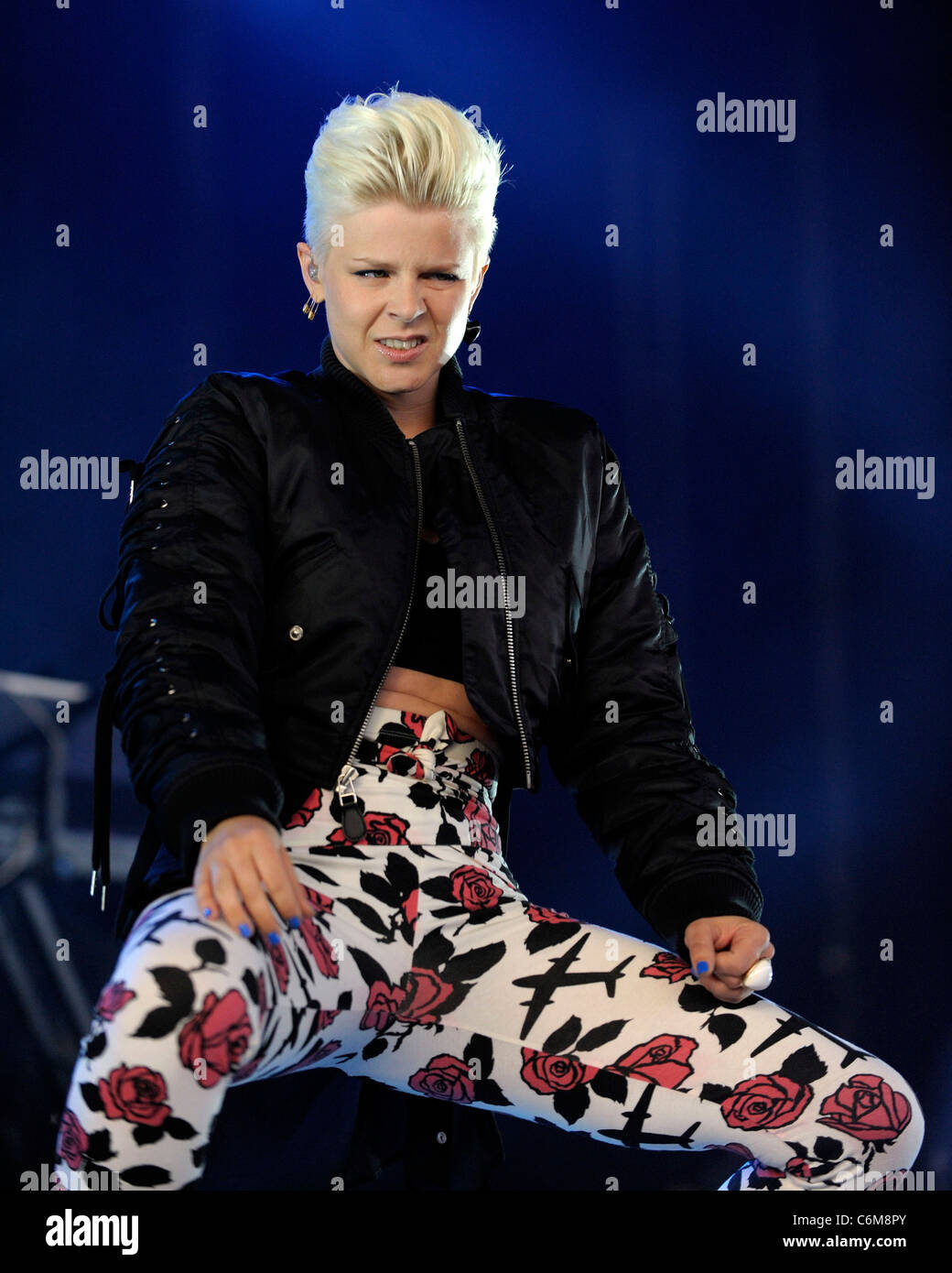 Robyn performs on stage at the Molson Canadian Amphitheatre Toronto ...