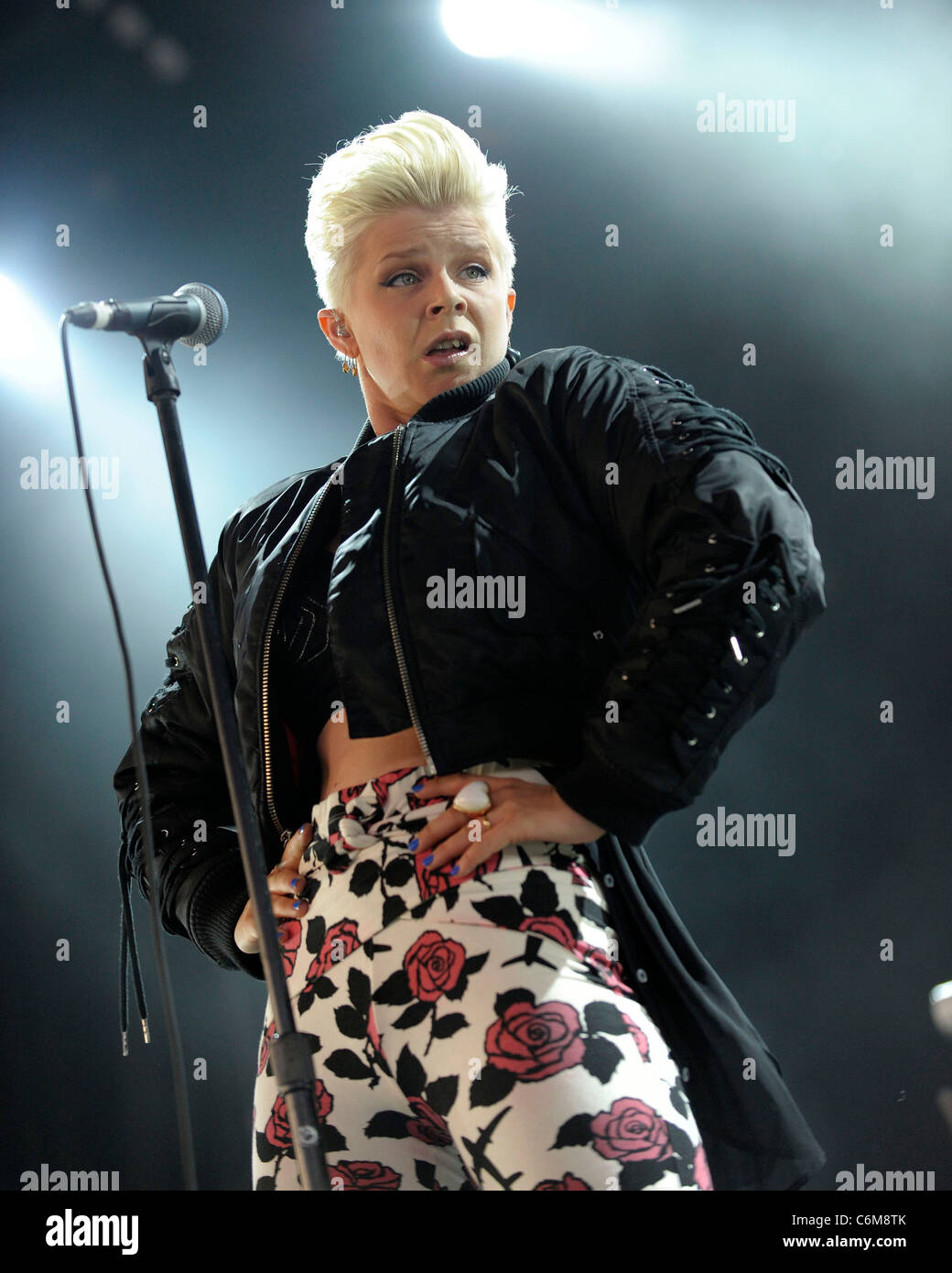 Robyn performs on stage at the Molson Canadian Amphitheatre Toronto ...