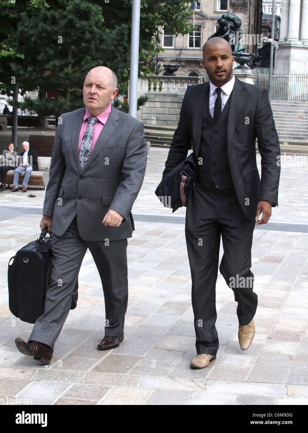 Ricky Whittle arriving at Liverpool Crown Court for day two of his ...