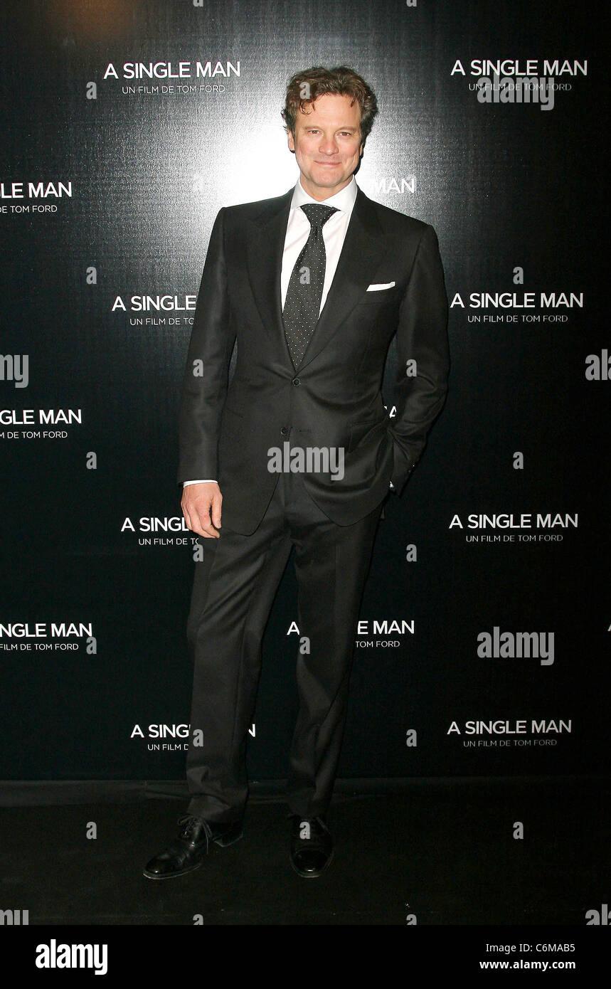 Colin Firth Premiere of 'A Single Man' at Cinema UGC Normandie Paris ...