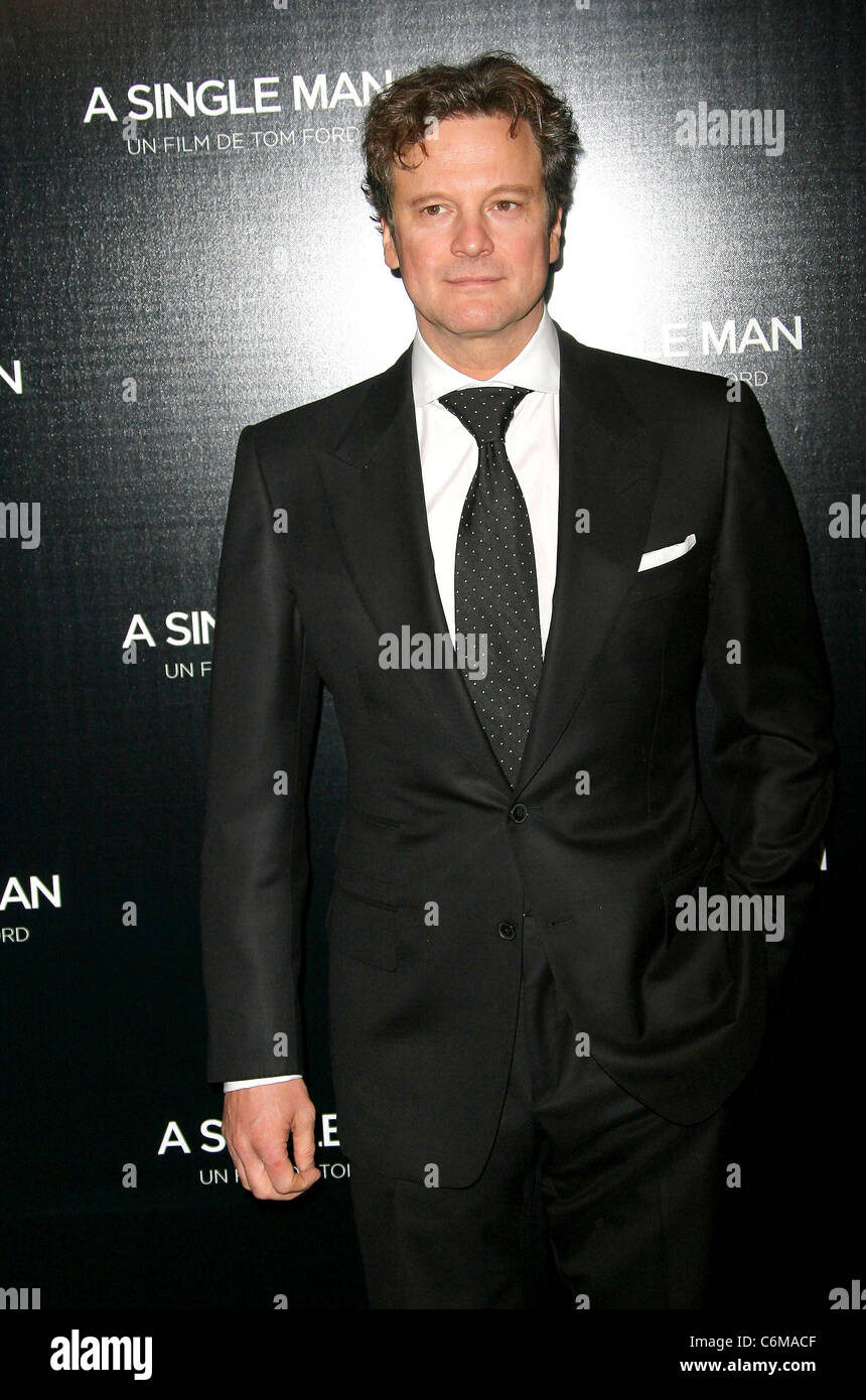 Colin Firth Premiere of 'A Single Man' at Cinema UGC Normandie Paris ...