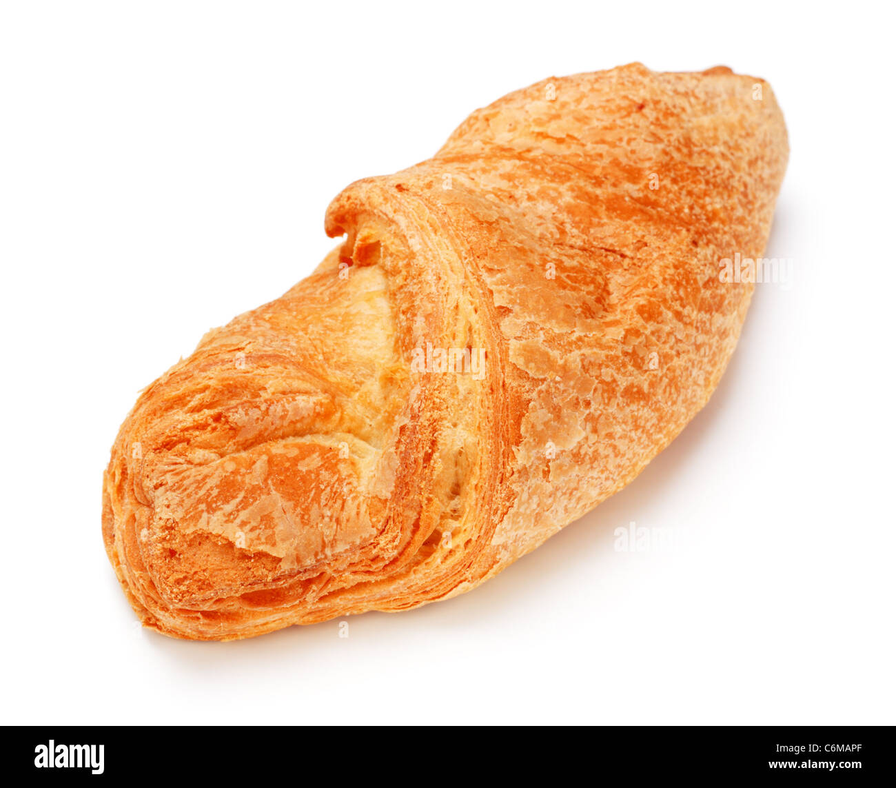 fresh crispy bun isolated on white background Stock Photo - Alamy