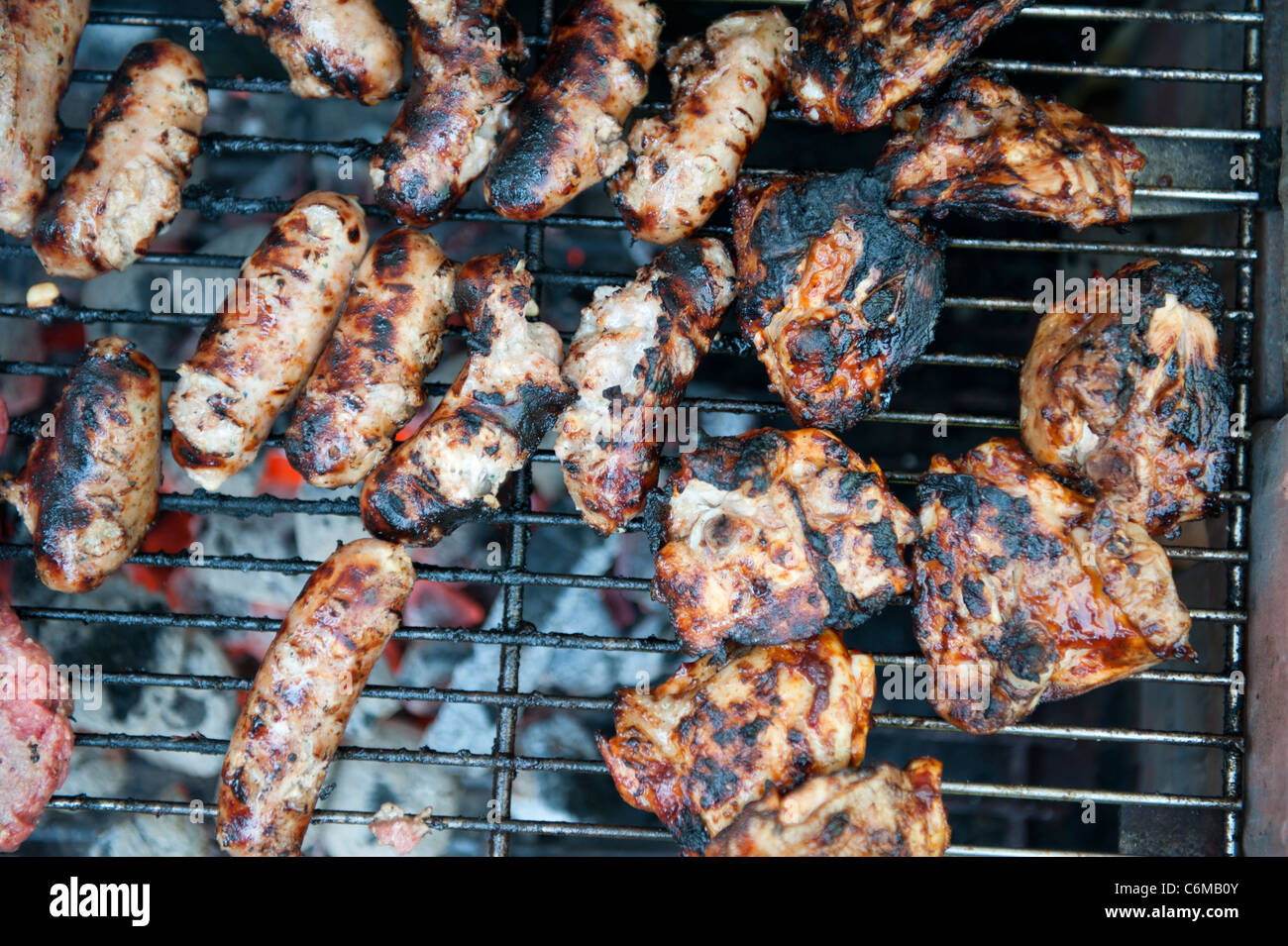 Burnt food bbq sausages hi-res stock photography and images - Alamy