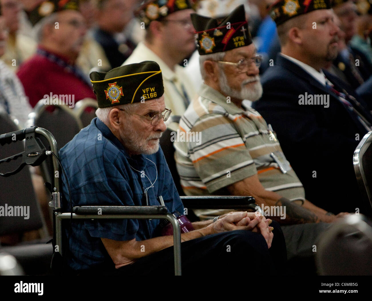 Elderly american war veteran hi-res stock photography and images - Alamy