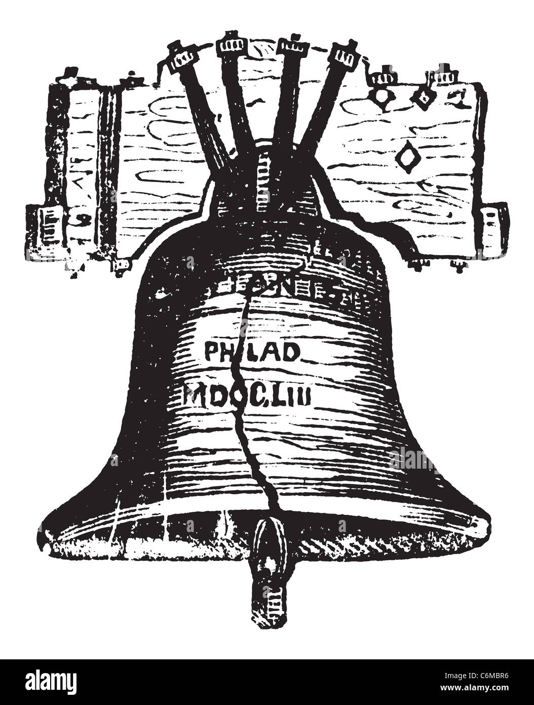 Liberty Bell Words Engraved