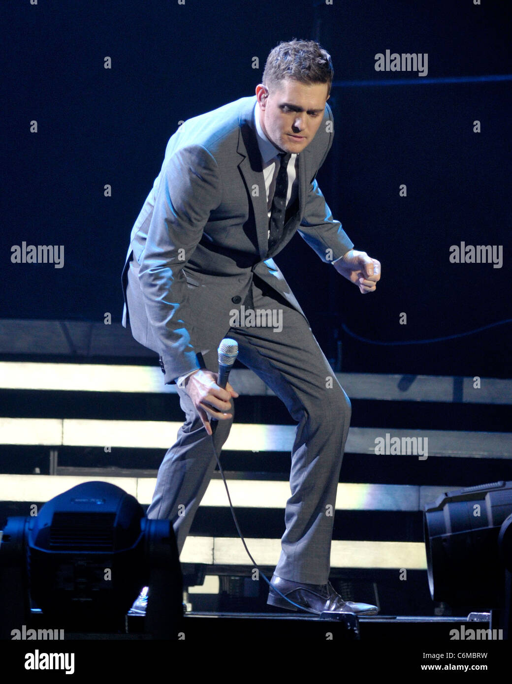 Michael Buble performs on stage at the Air Canada Centre. Toronto ...