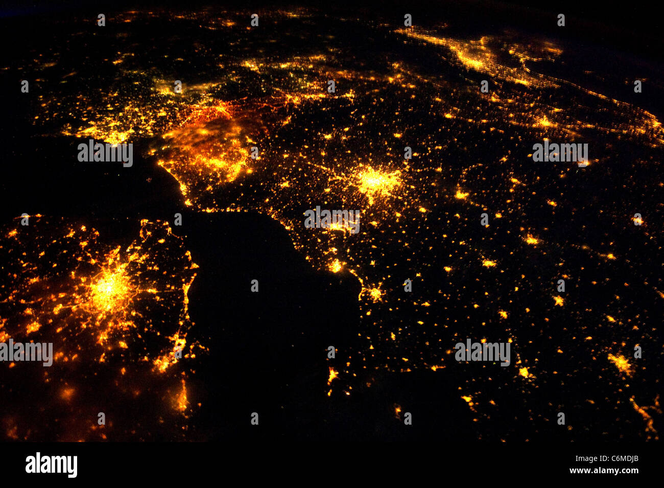 Europe satellite image night hi-res stock photography and images - Alamy