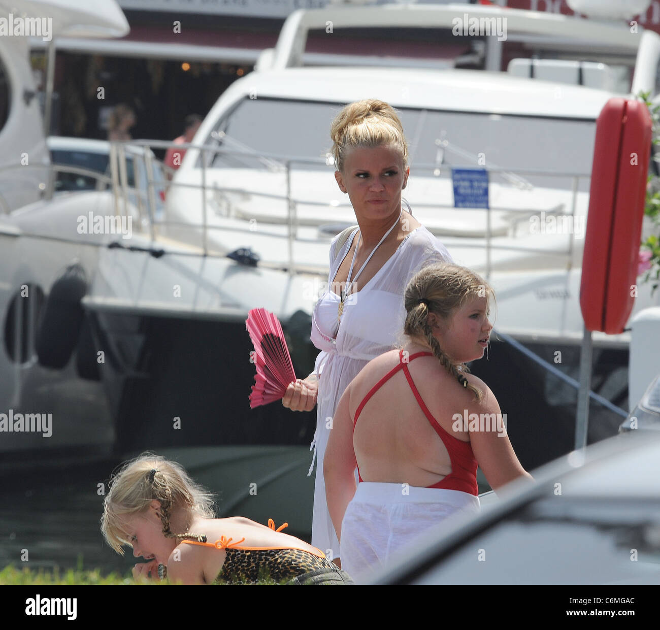 Kerry Katona with her daughters Molly and Lilly enjoying their summer ...