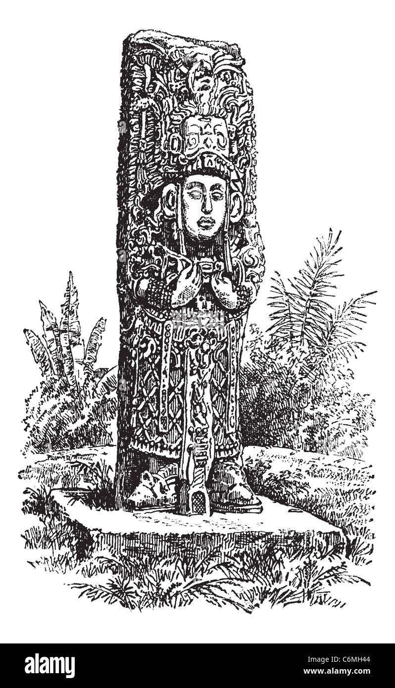 Stela at copan Cut Out Stock Images & Pictures - Alamy