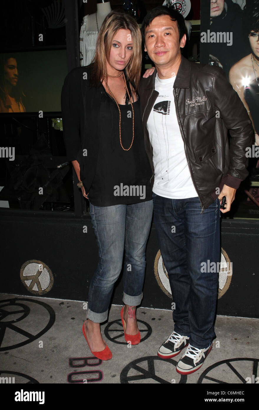 Chin Han and guest Julia Gerard celebrates her birthday at JGerard ...