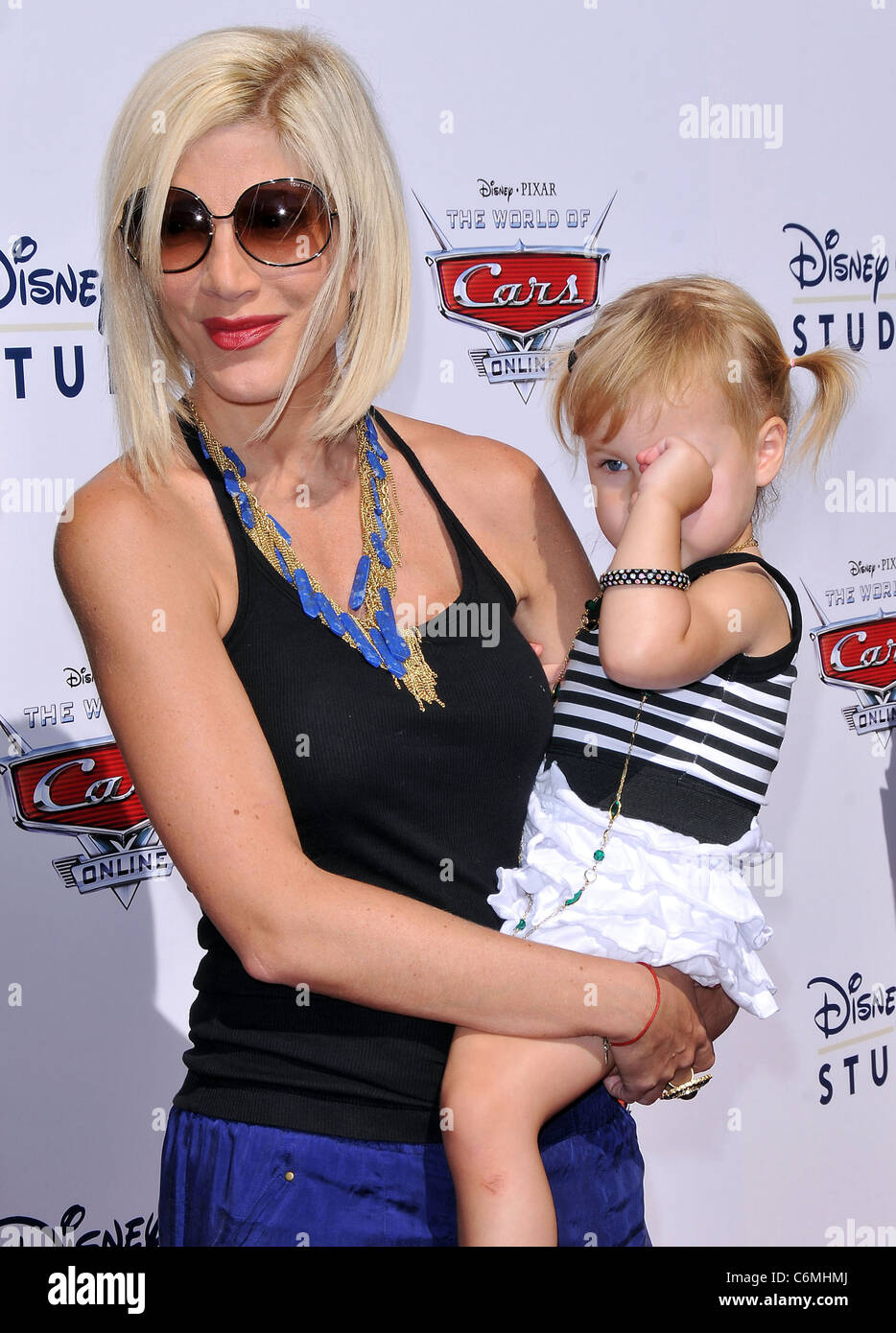 Tori Spelling and daughter Stella McDermott Disney Pixar celebrates the ...