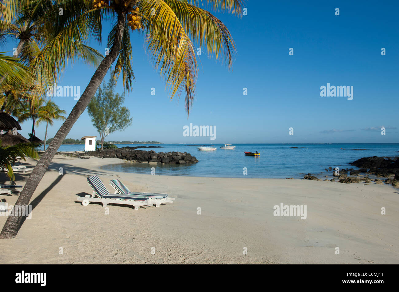 Mauritius beach near grand baie hi-res stock photography and images - Alamy