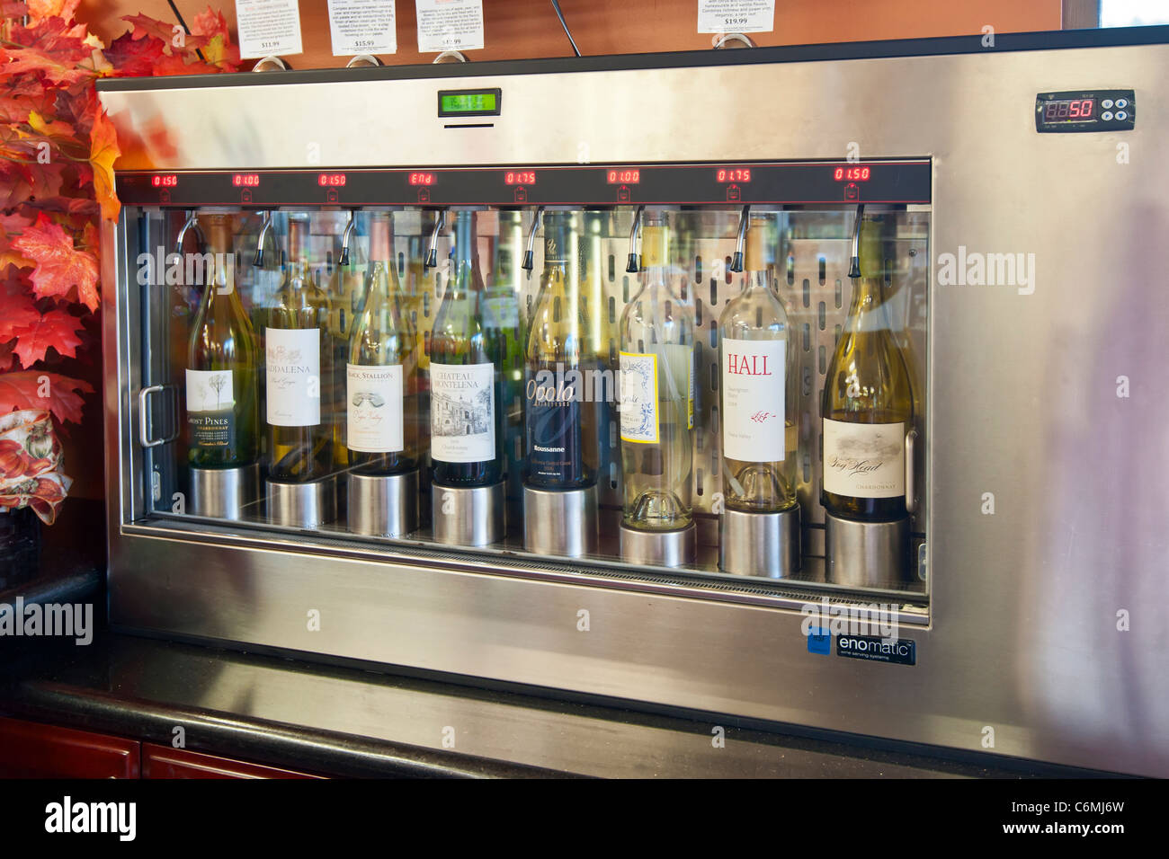Self serve wine by the glass machine hi-res stock photography and ...