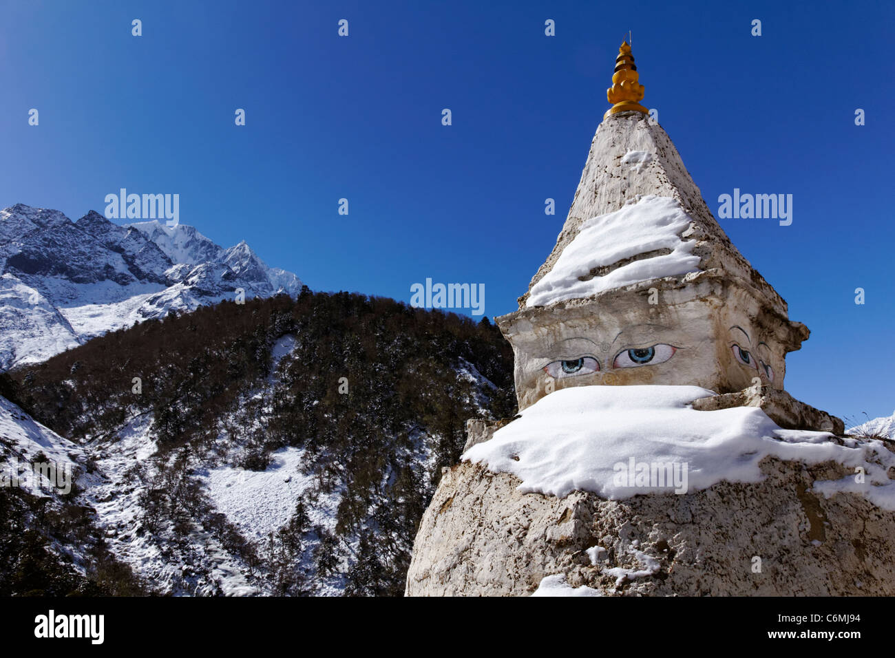 Nepal himalayas stupa hi-res stock photography and images - Alamy