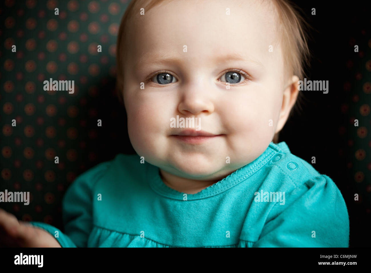 smiling baby portrait Stock Photo - Alamy